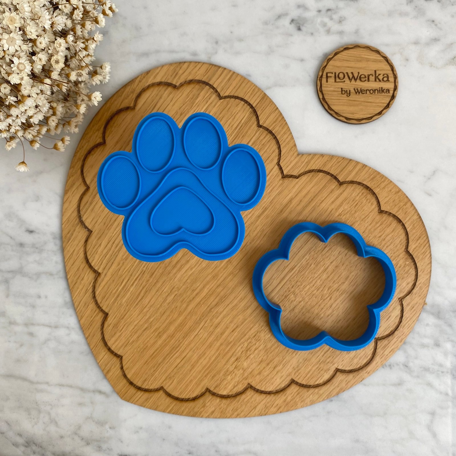 Foremka + stempel Łapa psa - FloWerka 3d